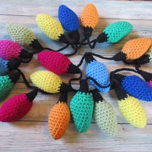 Crochet Christmas Fairy Light Garland, Festival Lights, Pretty ...