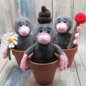Amigurumi Mole Crochet Pattern: Whacky-mole and Friends (PDF Pattern ...