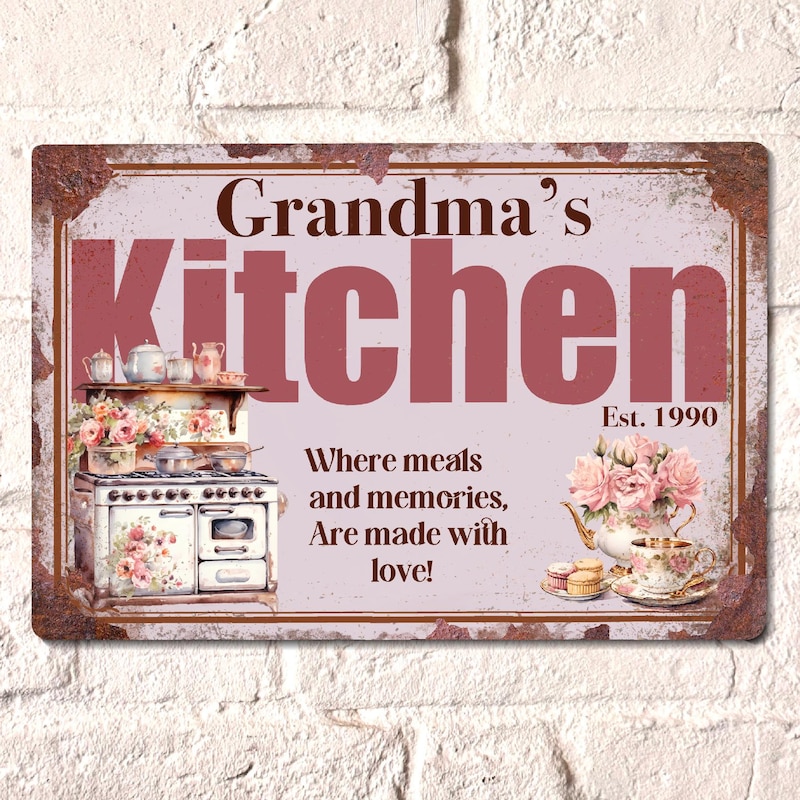 Vintage Kitchen Sign - Etsy