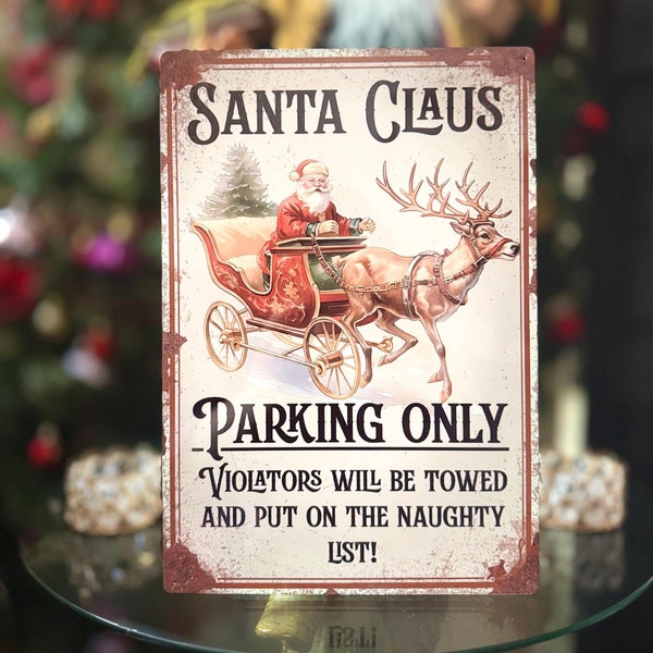 Santa Sign - Etsy UK