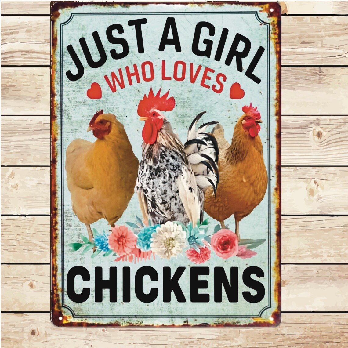 Chicken Sign, Chicken Coop, Garden Sign, Chicken Gifts for Woman ...
