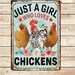 Chicken Sign, Chicken Coop, Garden Sign, Chicken Gifts for Woman ...