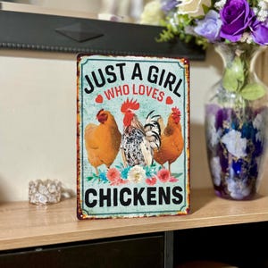 Chicken Sign, Chicken Coop, Garden Sign, Chicken Gifts for Woman ...