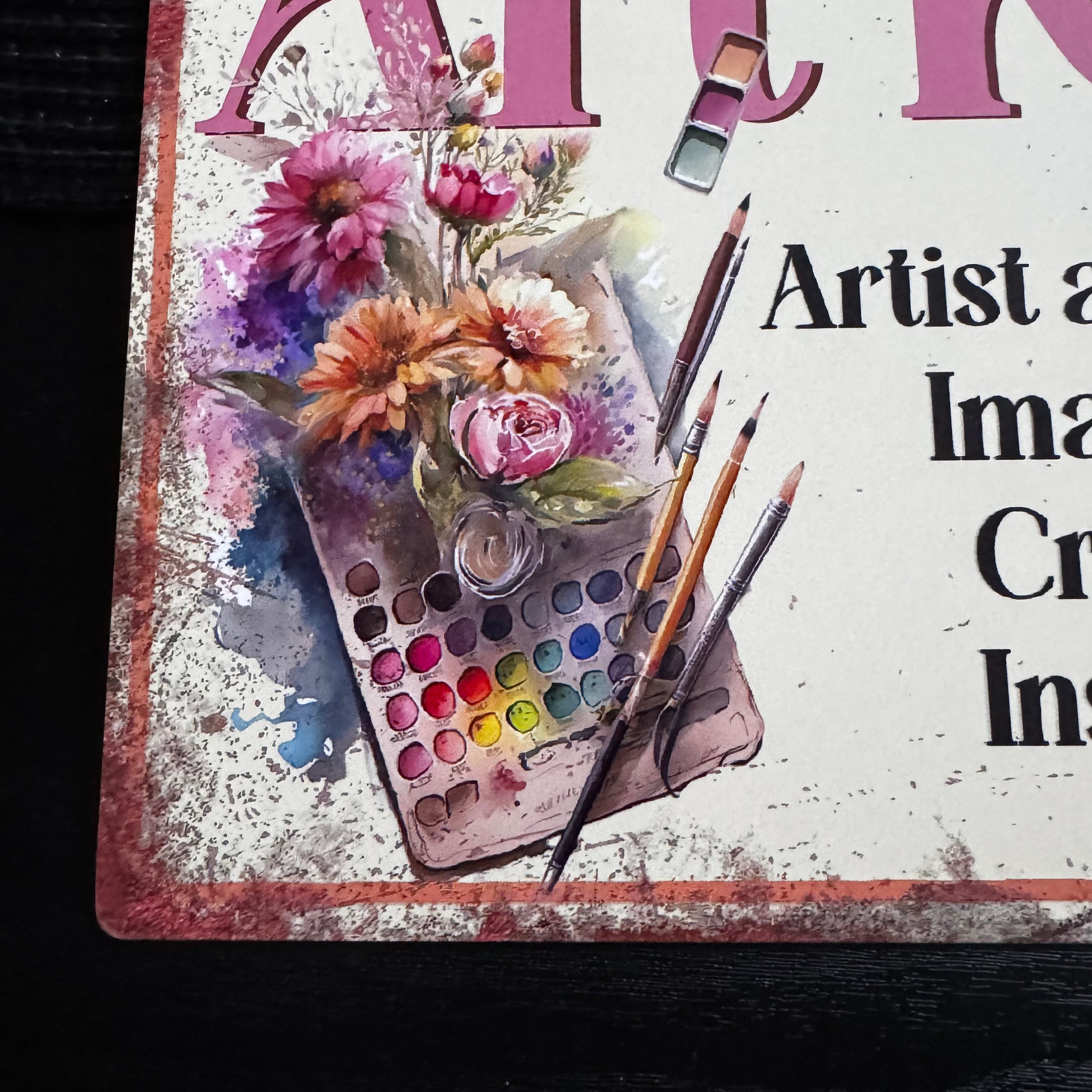 CUSTOM ART ROOM Sign, Personalized Art Room Sign, Vintage Style Art ...