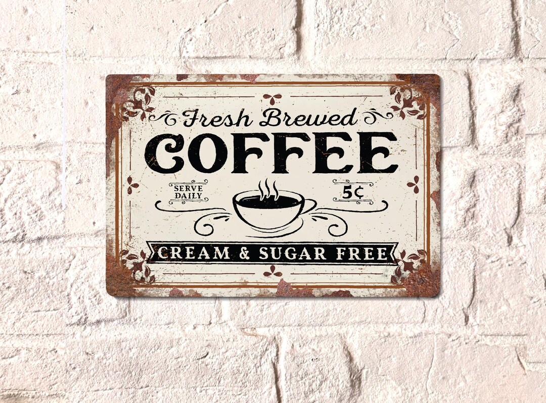Coffee Bar Sign, Coffee Shop Sign, Cafe Sign, Coffee Decor, Metal Wall ...