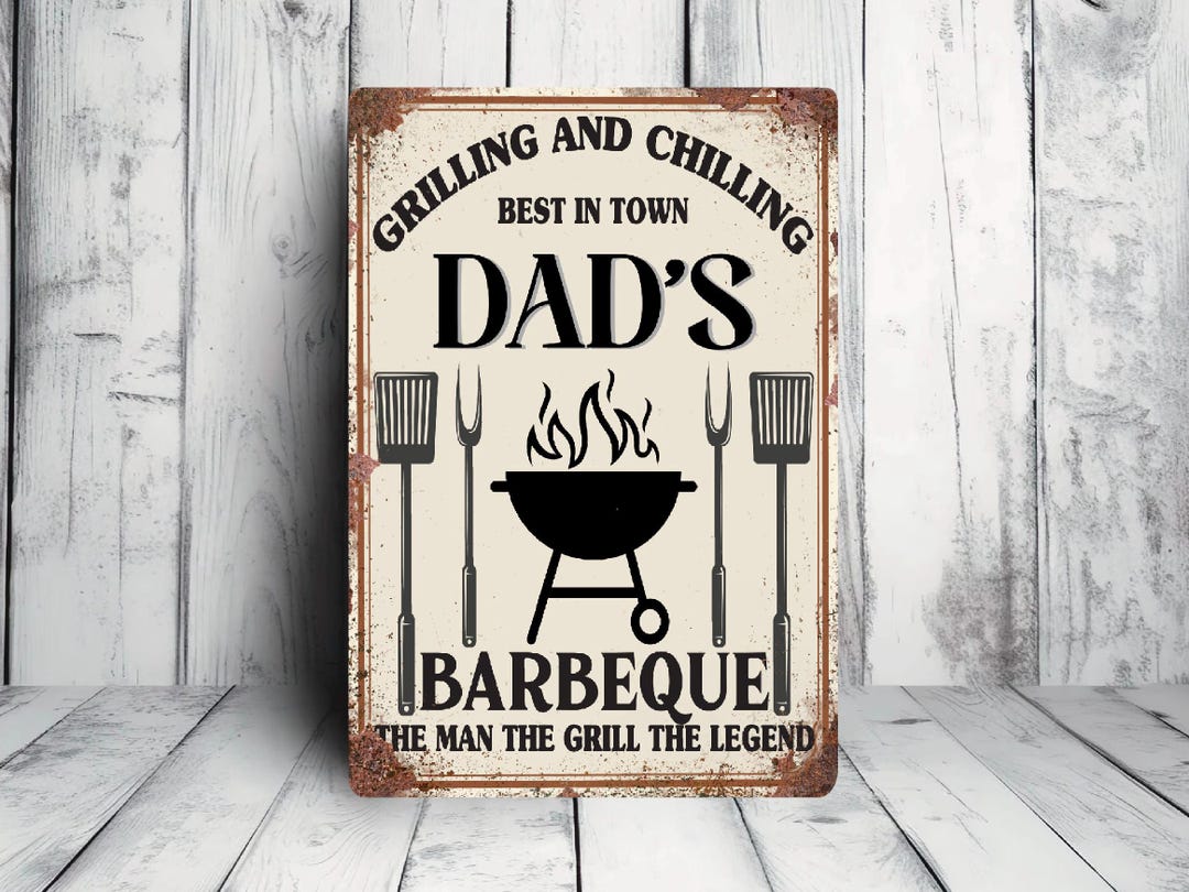 BBQ Sign, Outdoor and Garden Metal Wall Art, BBQ Gifts, Outdoor Decor ...