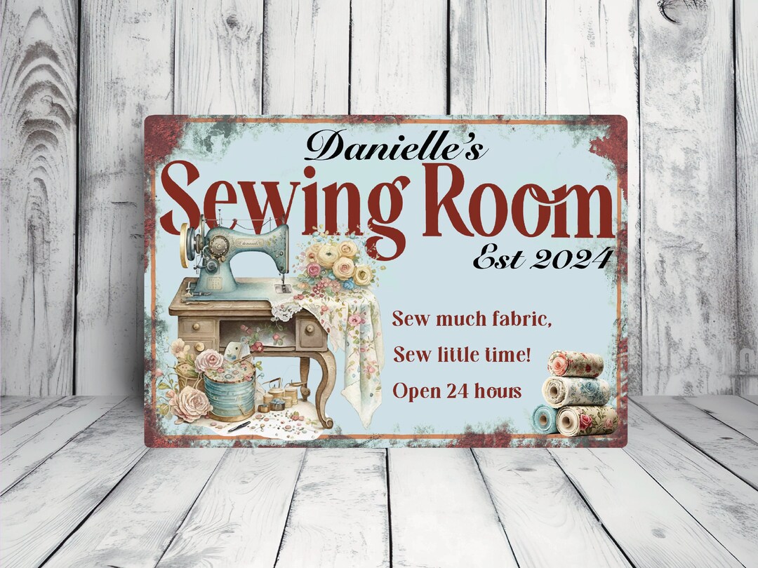 PERSONALISED Sewing Room Sign Sewing Room Gift Sewing Sign Sewing Gift ...