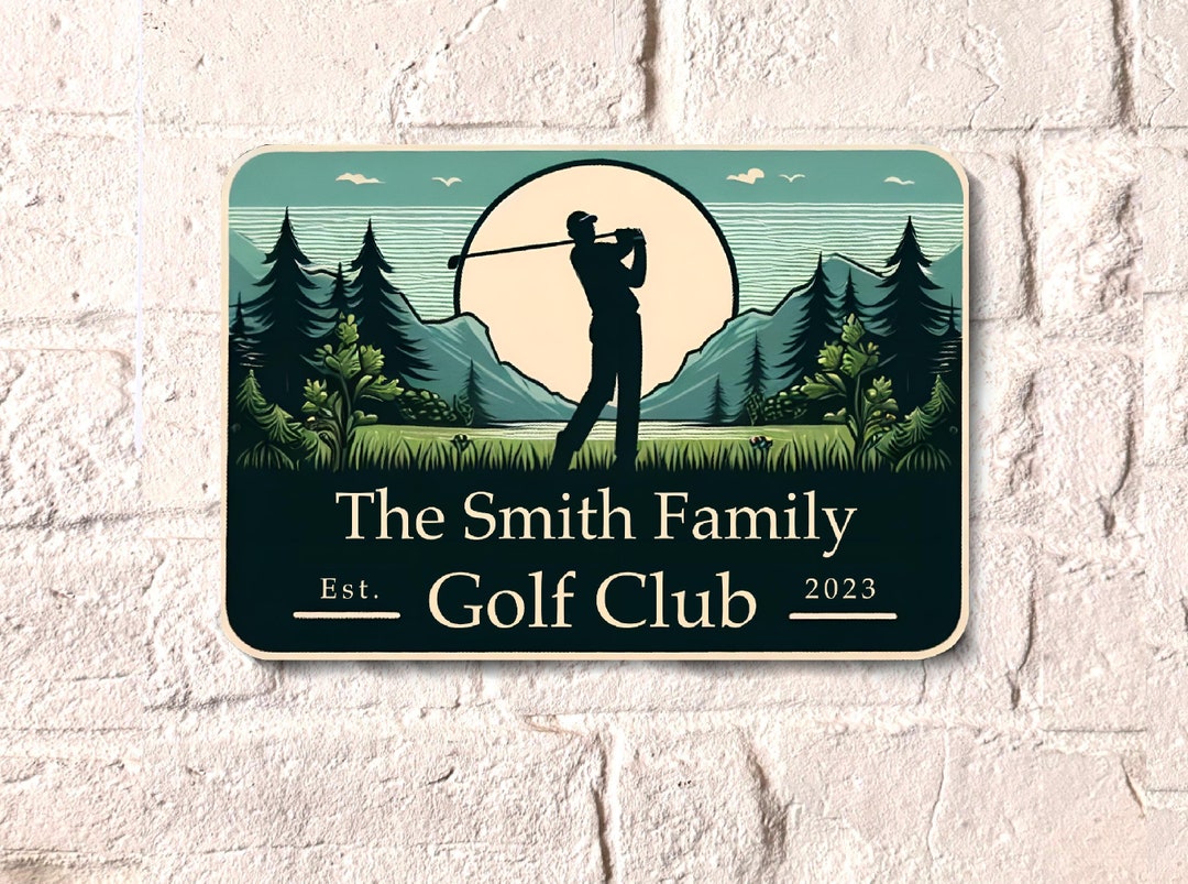 Personalised Golf Gifts, Custom Golf Sign, Outdoor and Garden Signs ...