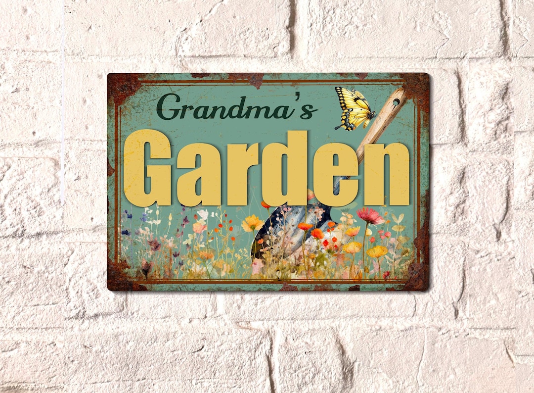 Personalised Garden Sign for Gate, Gardening Gifts for Women, Outdoor ...