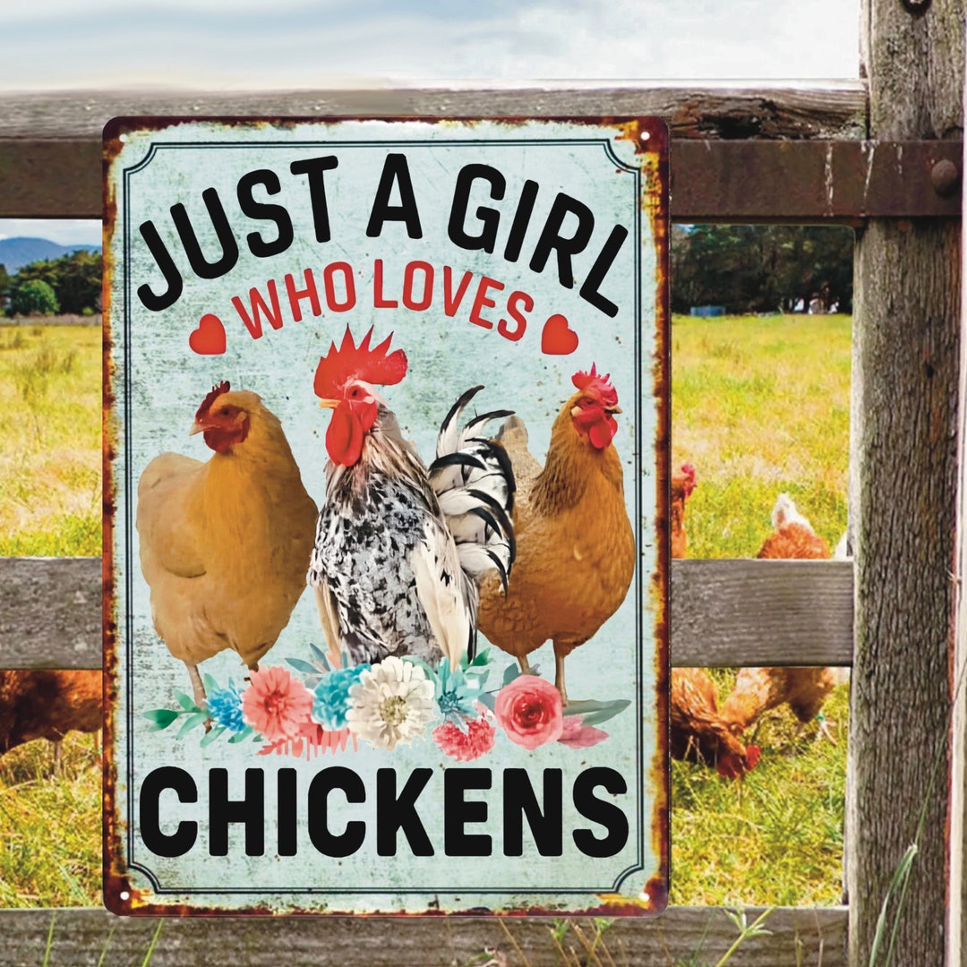 Chicken Sign Chicken Coop Garden Sign Chicken Gifts for - Etsy
