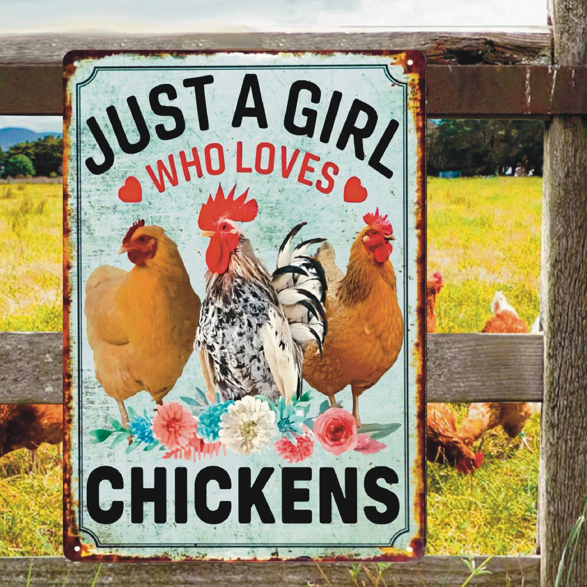 Chicken Sign, Chicken Coop, Garden Sign, Chicken Gifts for Woman ...