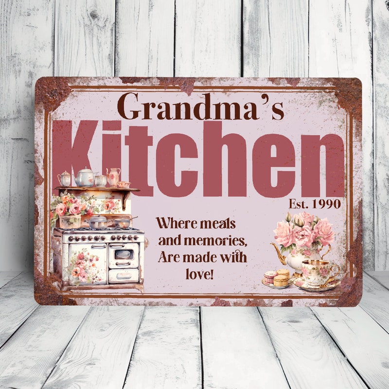 Vintage Kitchen Sign - Etsy