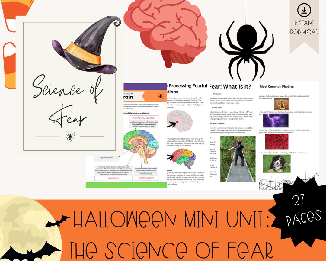 Halloween Unit: the Science of Fear, Psychology, Brain, Halloween ...
