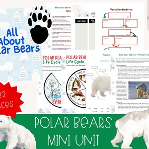 Polar Bear Unit: Christmas Unit, Winter, Homeschool Curriculum ...