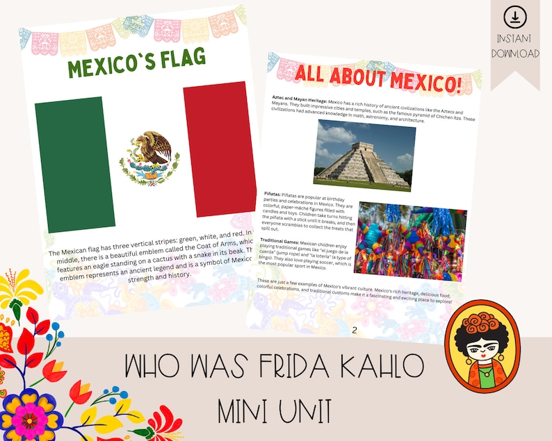 Frida Kahlo Mini Unit: Explore Art, Life, and Legacy Artist Study ...
