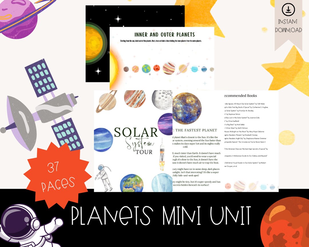 Planets Mini Unit: Solar System Exploration, Space Science Curriculum ...