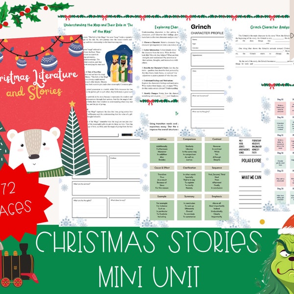 The Grinch Unit Study - Etsy