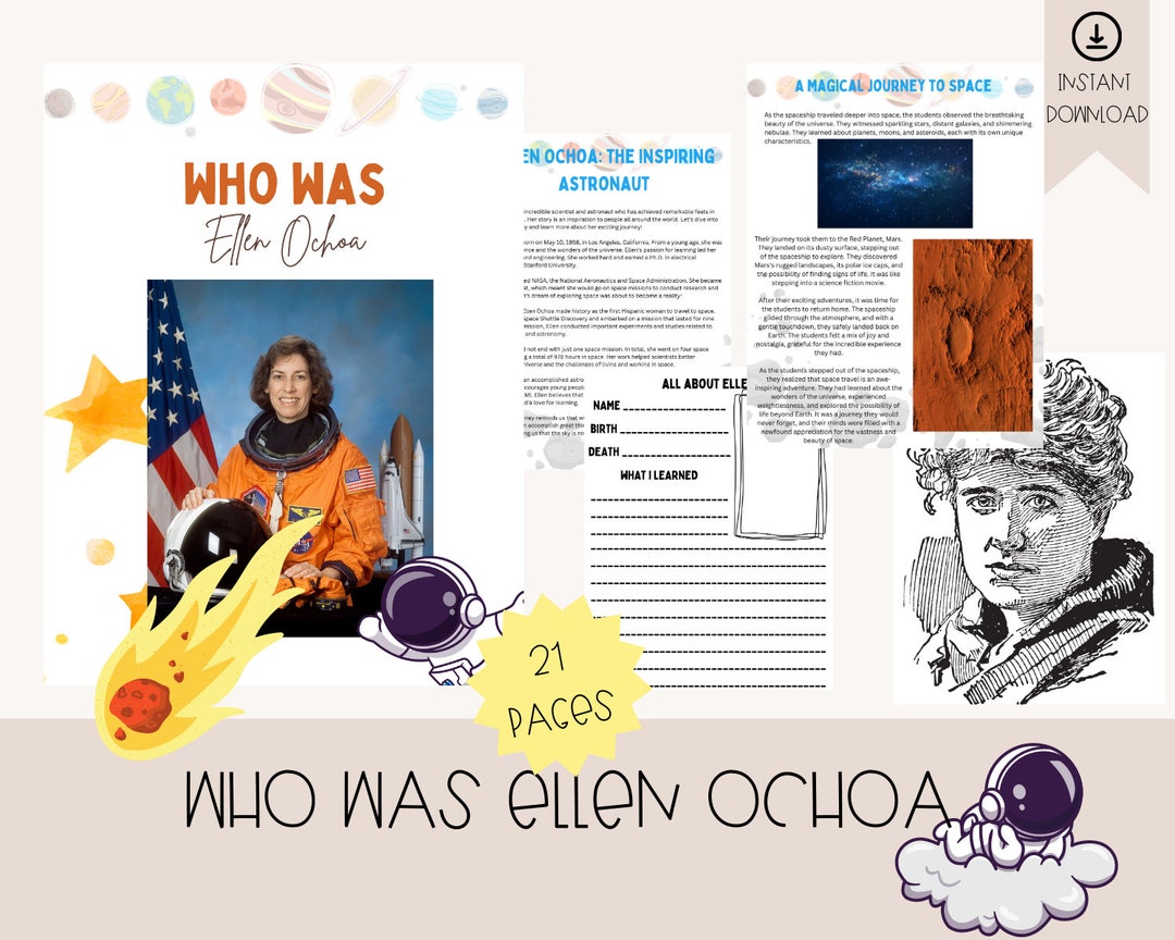Ellen Ochoa Mini Unit: Space Exploration, STEM Hero, Women in Science ...
