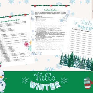 Christmas Unit Study: Winter, Homeschool Curriculum, Educational ...