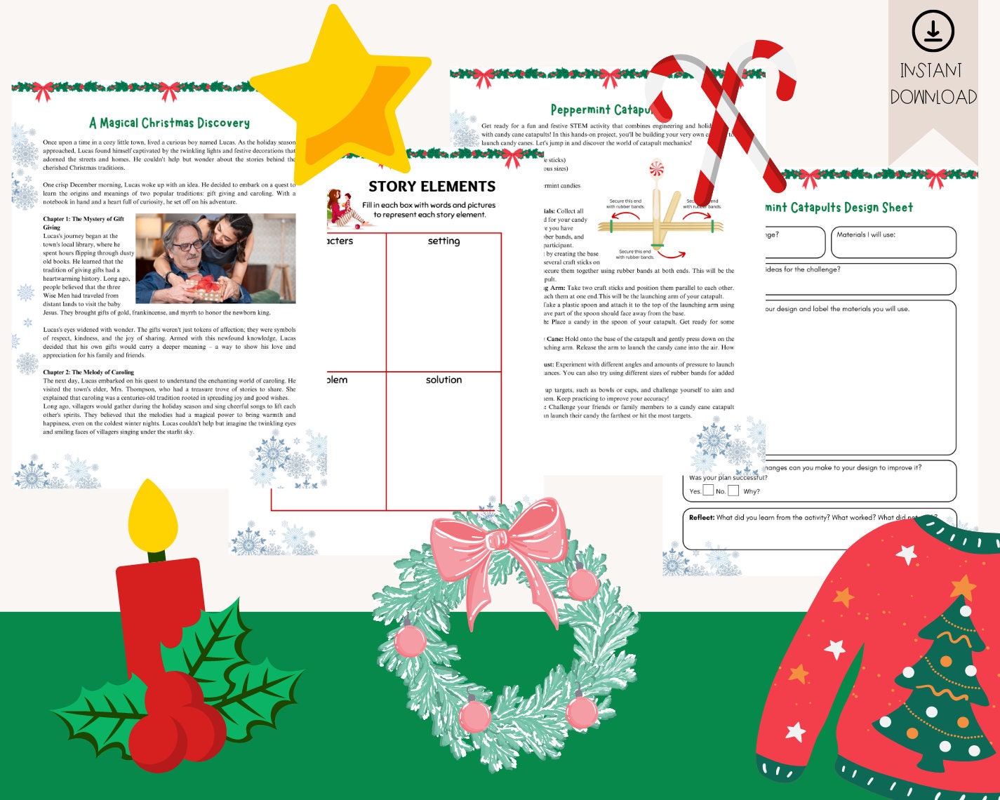 Christmas Unit Study: Winter, Homeschool Curriculum, Educational ...
