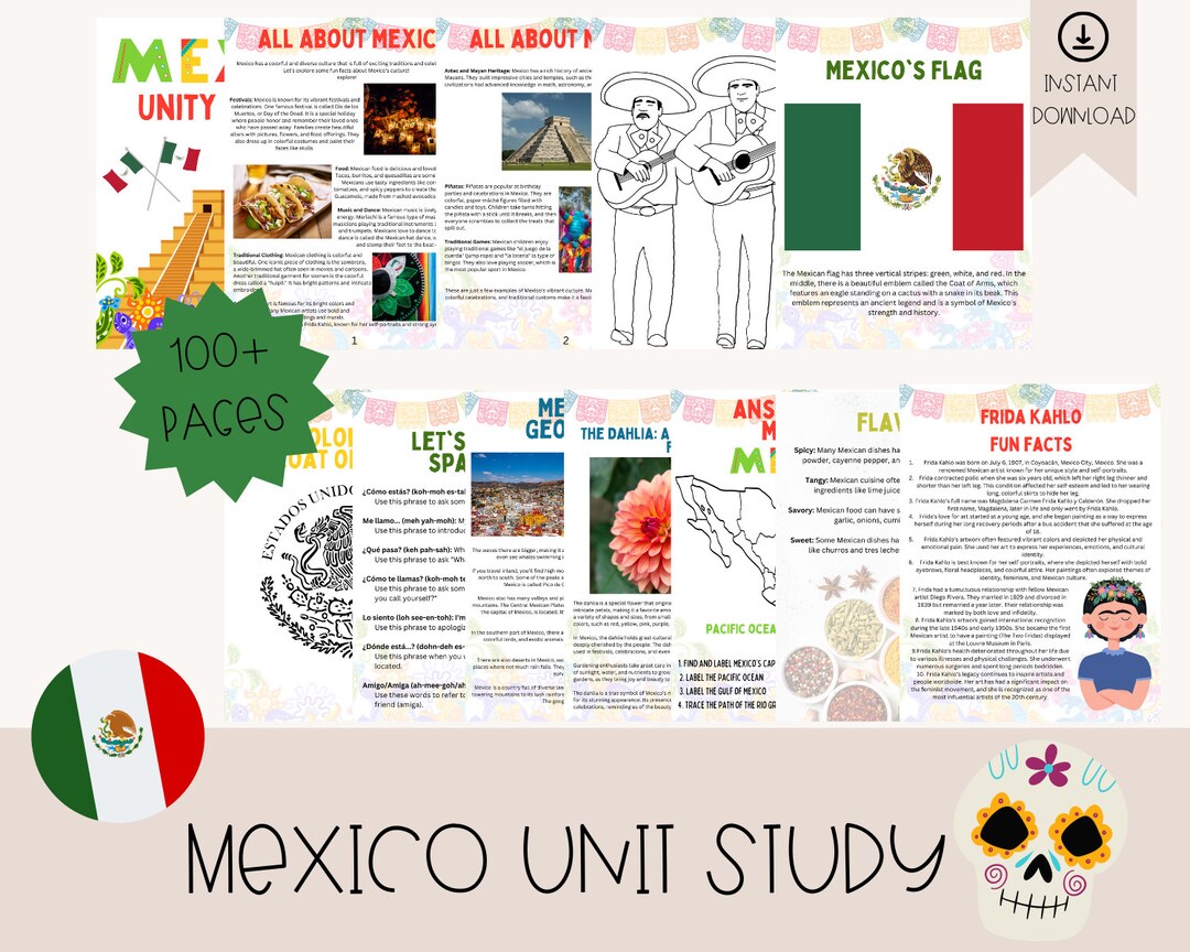 Mexico Unit: Mexico Lesson, Mexico Mexican Culture, History, Geography ...