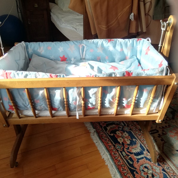 Wooden Baby Cradle - Etsy