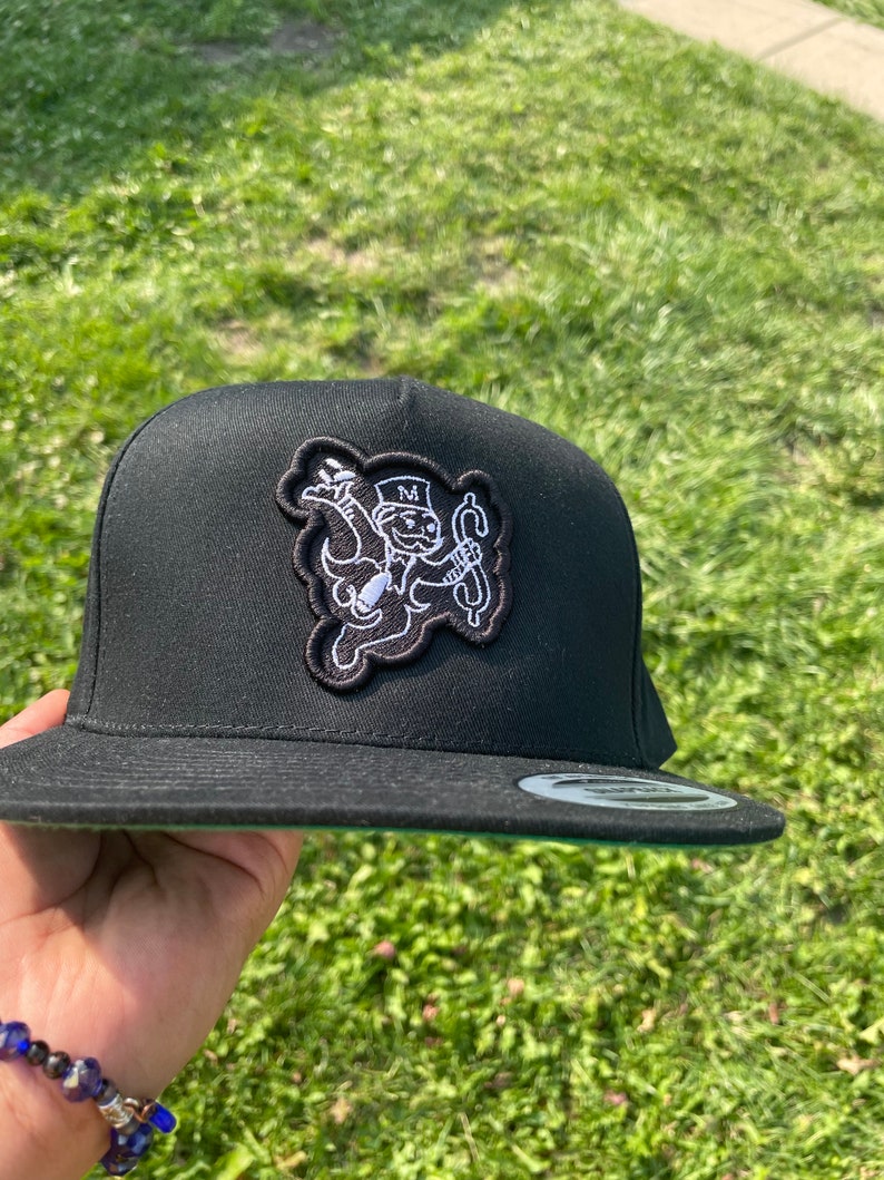 Money Edition Monopoly Jumping Hat Cap Flat Brim 3d Embroidery Belico ...