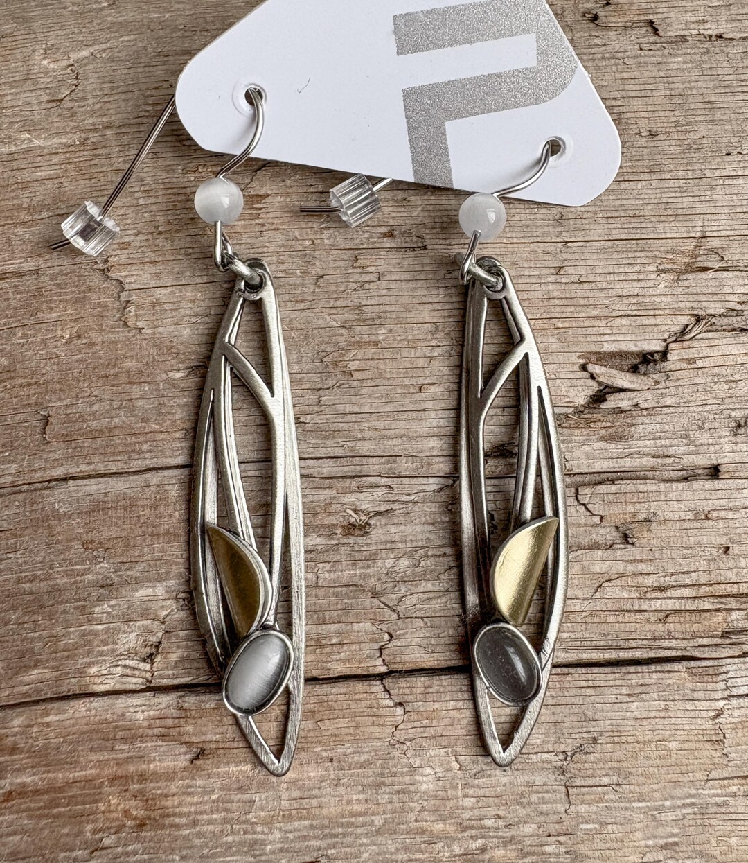 Christophe Poly Jewelry -earrings - Grey Abstract - Etsy