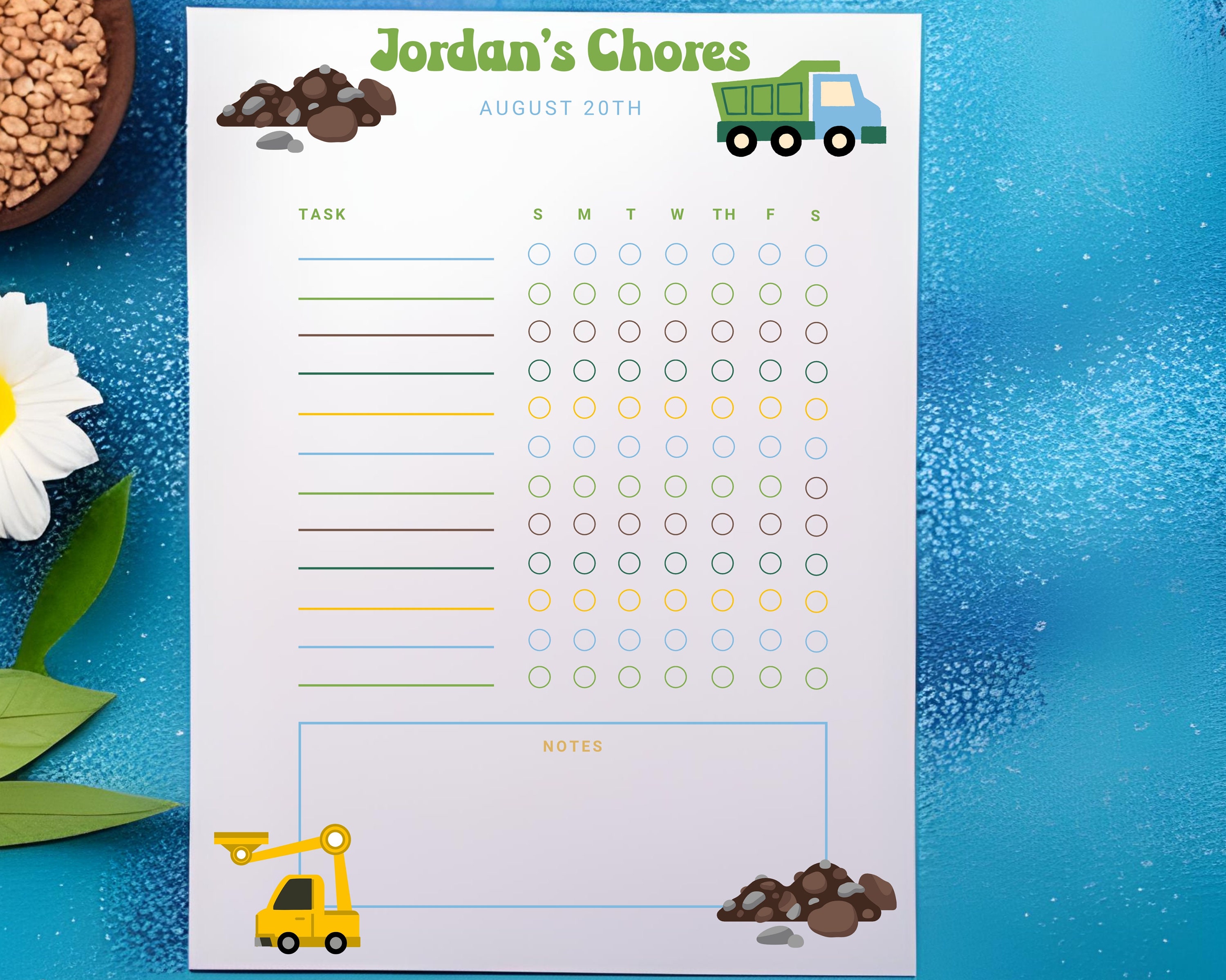 Cleaning Schedule Template, Cleaning Checklist, Chore Chart, Cleaning ...
