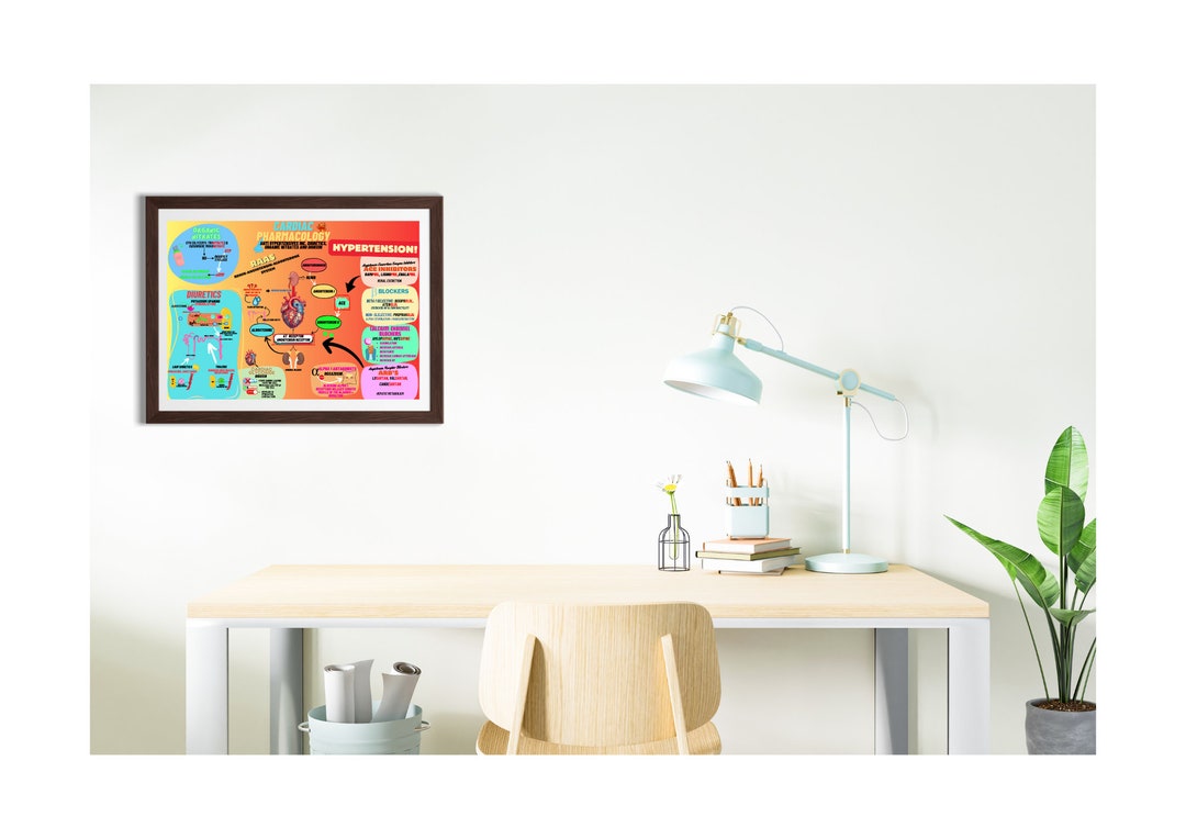 A3 Medical Revision Poster Cardiac Pharmacology One - Etsy