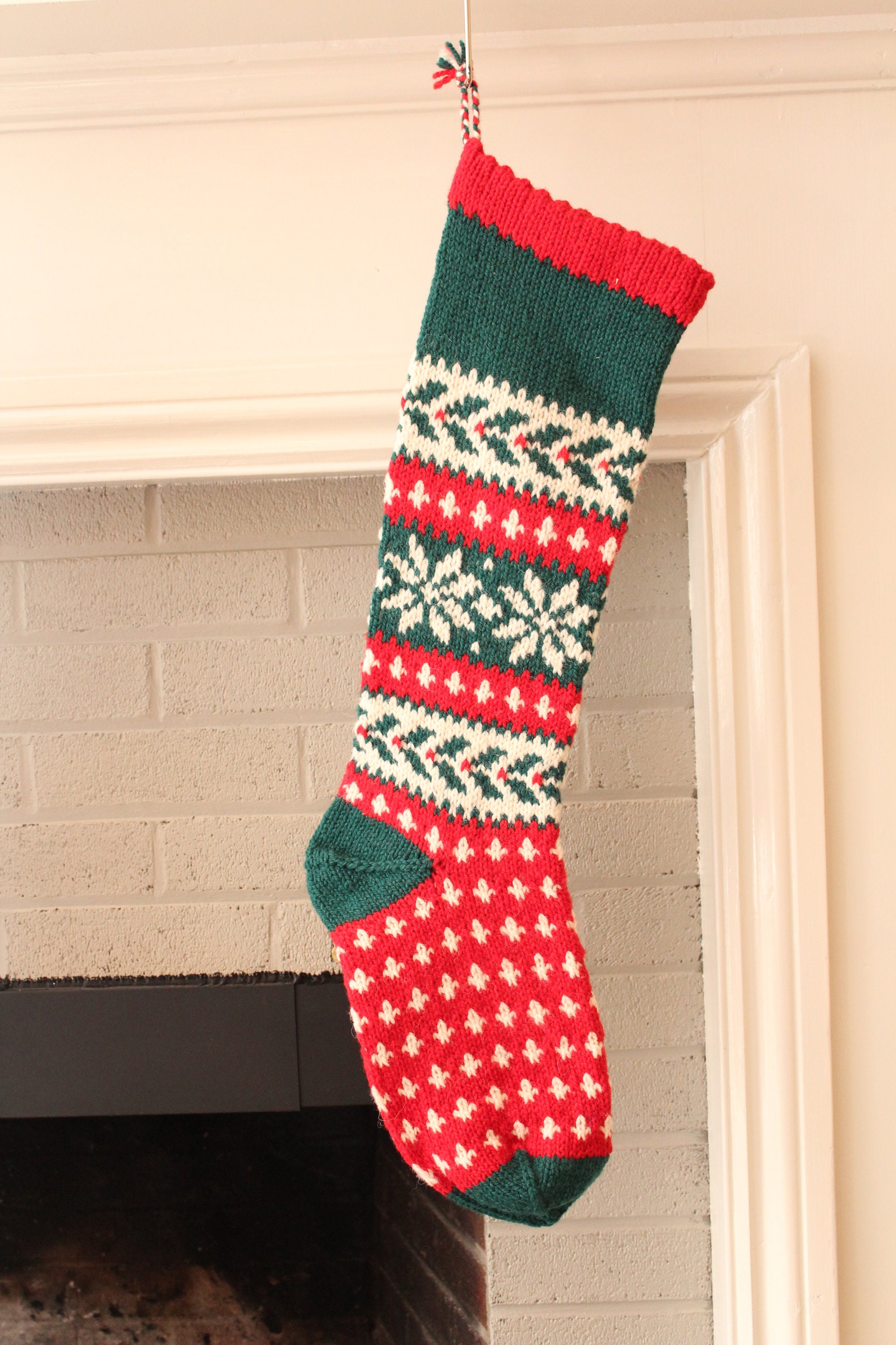Personalized, Hand Knit CHRISTMAS Stocking, 100% Wool CHRSITMAS 2026 - Etsy