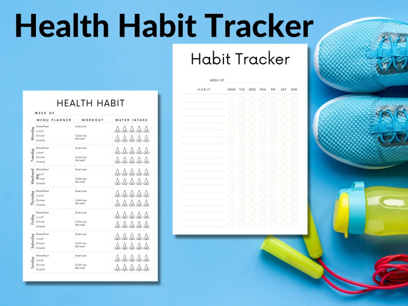 Fitness and Workout Tracker, Printable Fitness Planning Inserts, 2023 ...