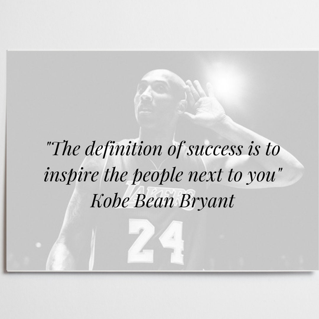 The Definition Of... by Kobe Bryant. Inspirational Wall Art - Etsy