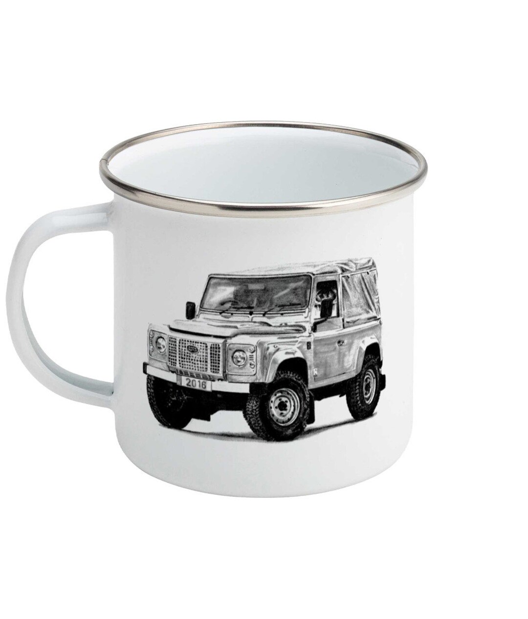 Land Rover Defender Enamel Camping Mug - Etsy