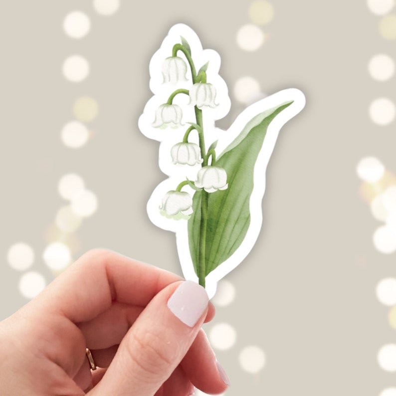 Birth Flower Sticker Baby Shower Gift Newborn Sticker New Mom Sticker ...