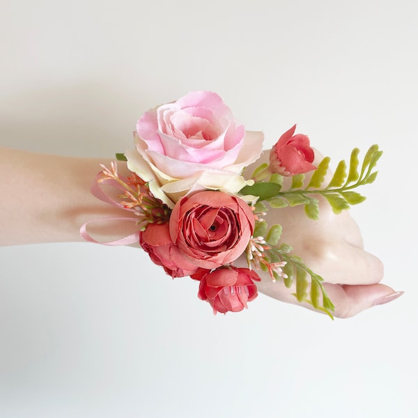 Silk Flower Corsage - Etsy