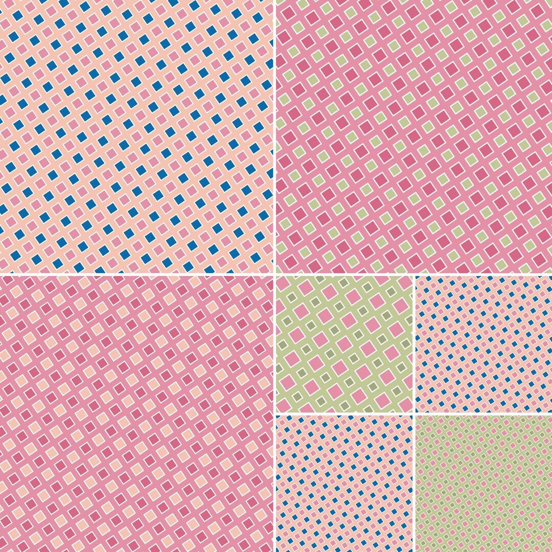 Digital Paper, Scrapbook, Crafting, Geometric Background Pattern ...