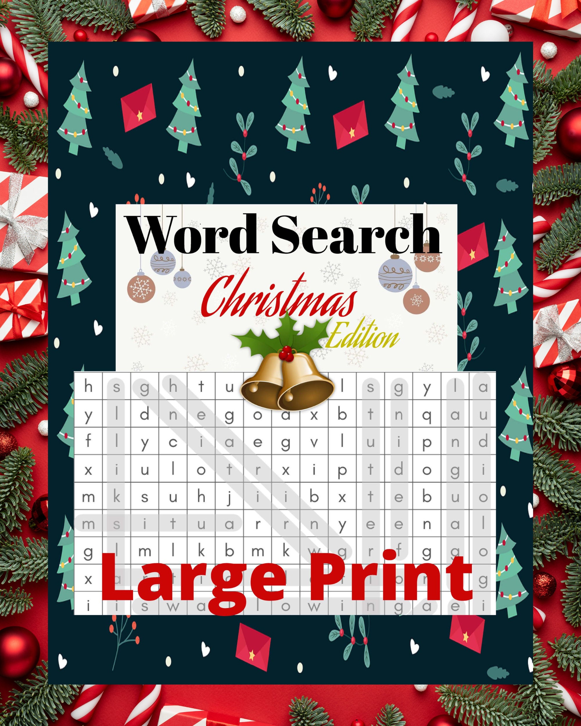 Christmas Word Search Printable Christmas Family Games Holiday Party ...