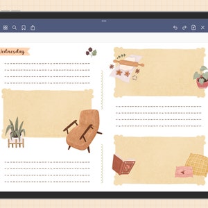 Cute Hand-drawn Digital Stickers. Cozy Home Digital Stickers. - Etsy