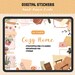 Cute Hand-drawn Digital Stickers. Cozy Home Digital Stickers. - Etsy