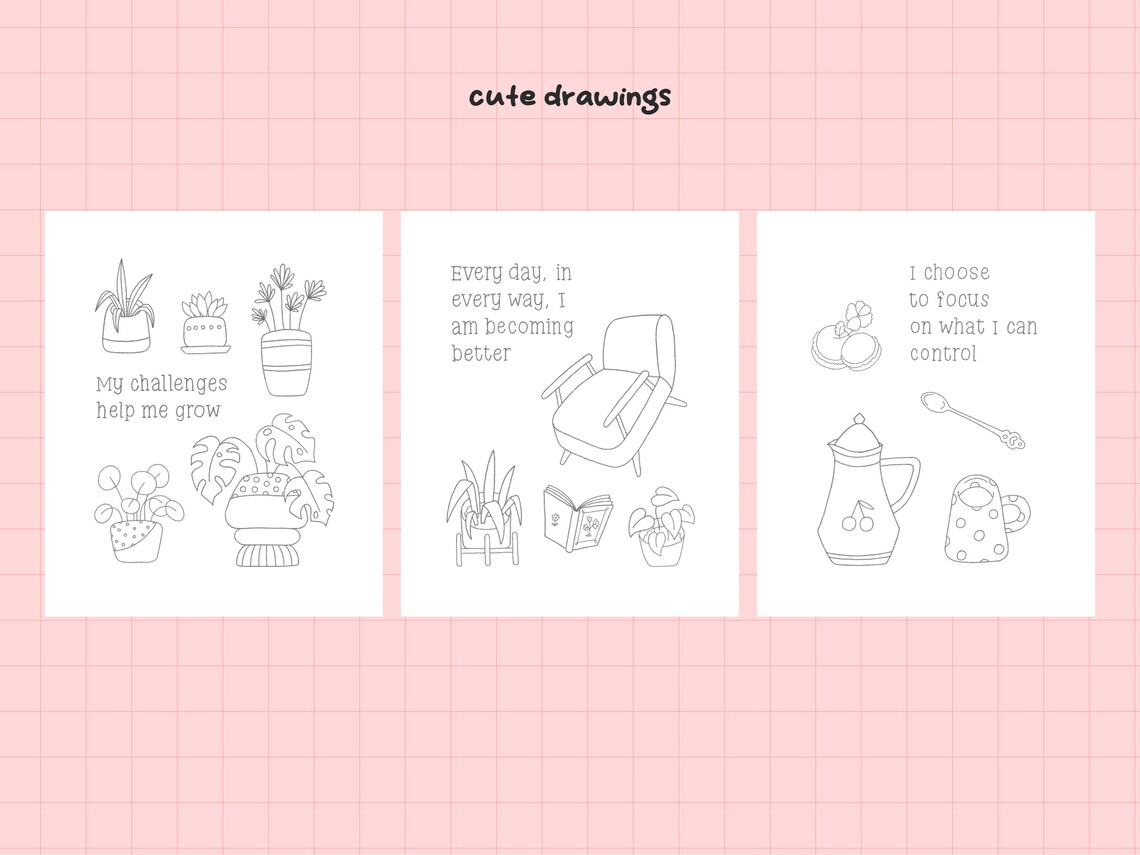 Doodles Tracing Procreate Workbook Mindful Coloring Pages Tracing ...