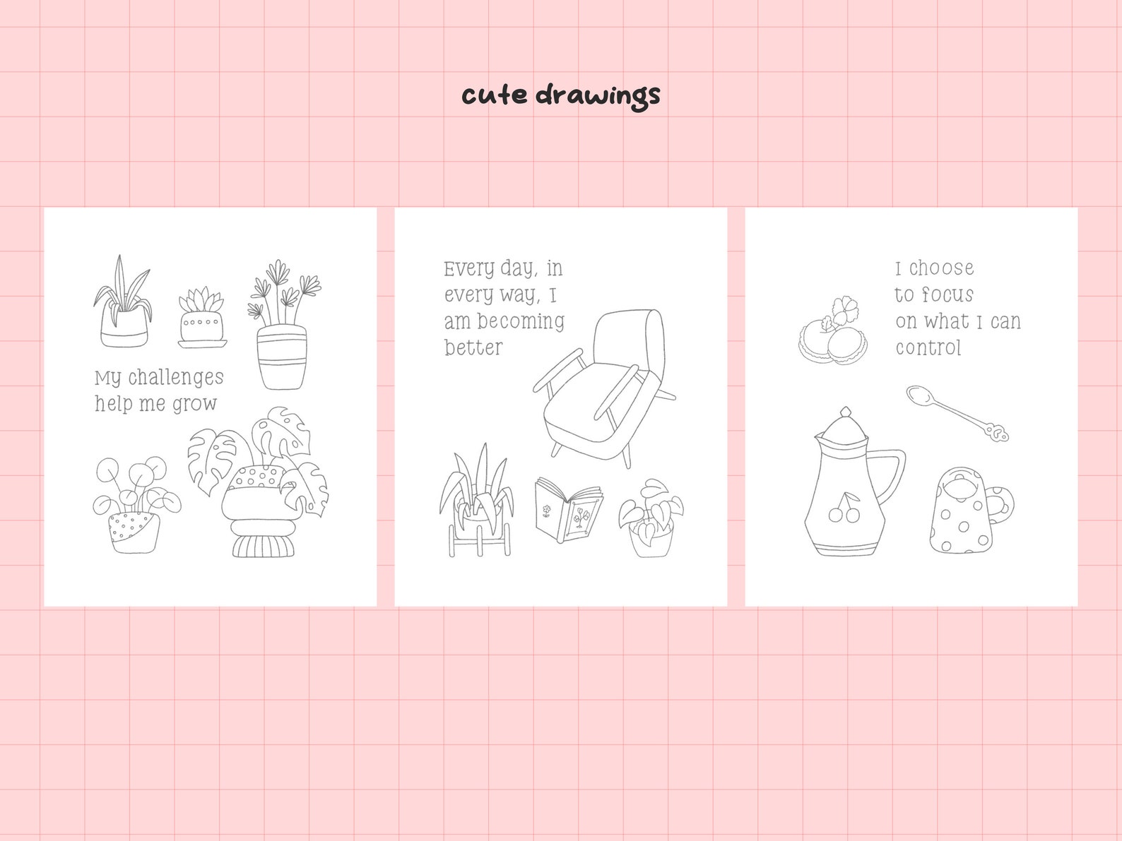 Doodles Tracing Procreate Workbook Mindful Coloring Pages Tracing ...