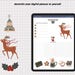 Christmas Digital Stickers Cute Holiday Planner Stickers Cute Xmas ...