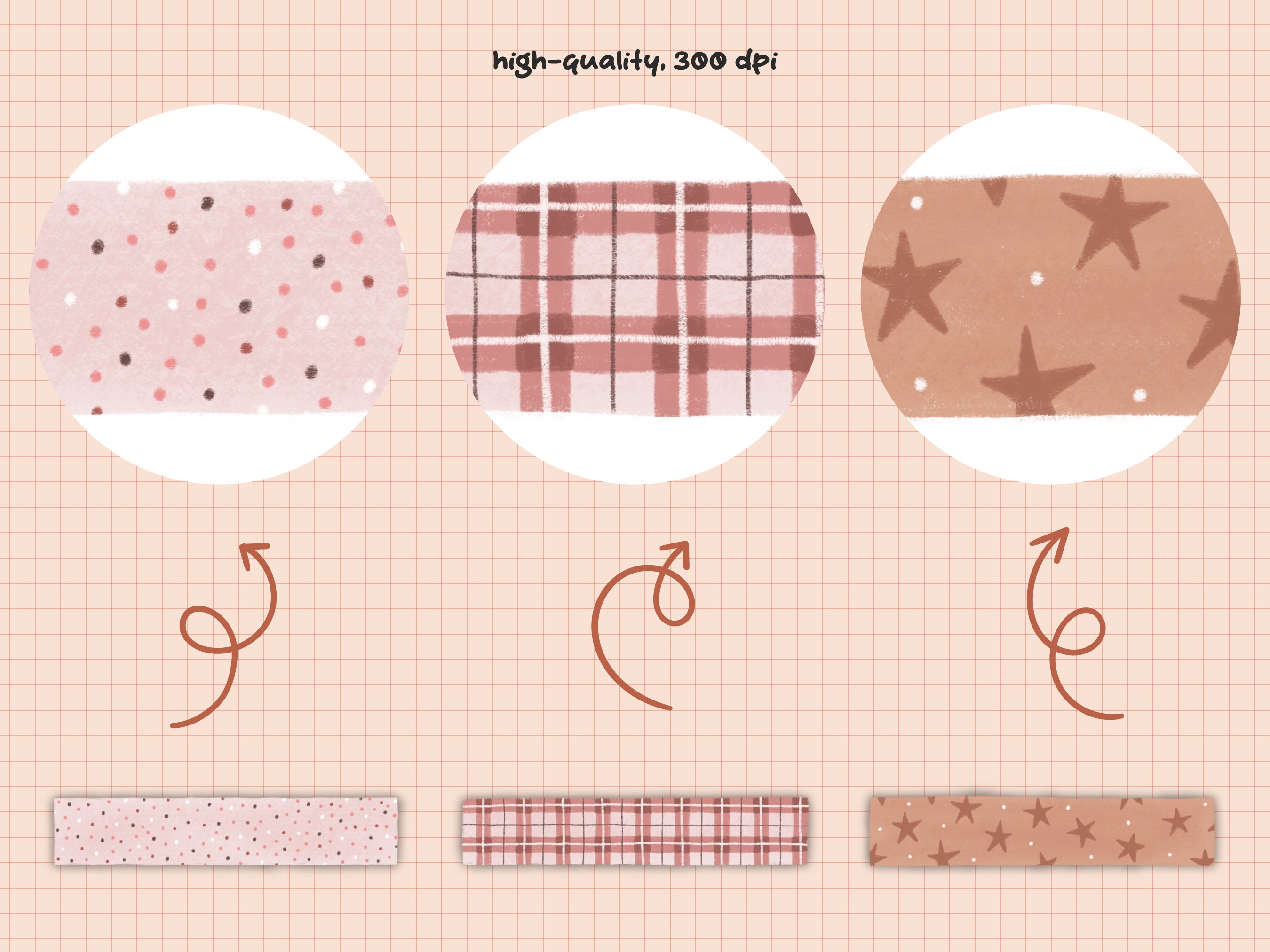 Digital Washi Tape Digital Stickers Cute Digital Washi Tape Goodnotes ...