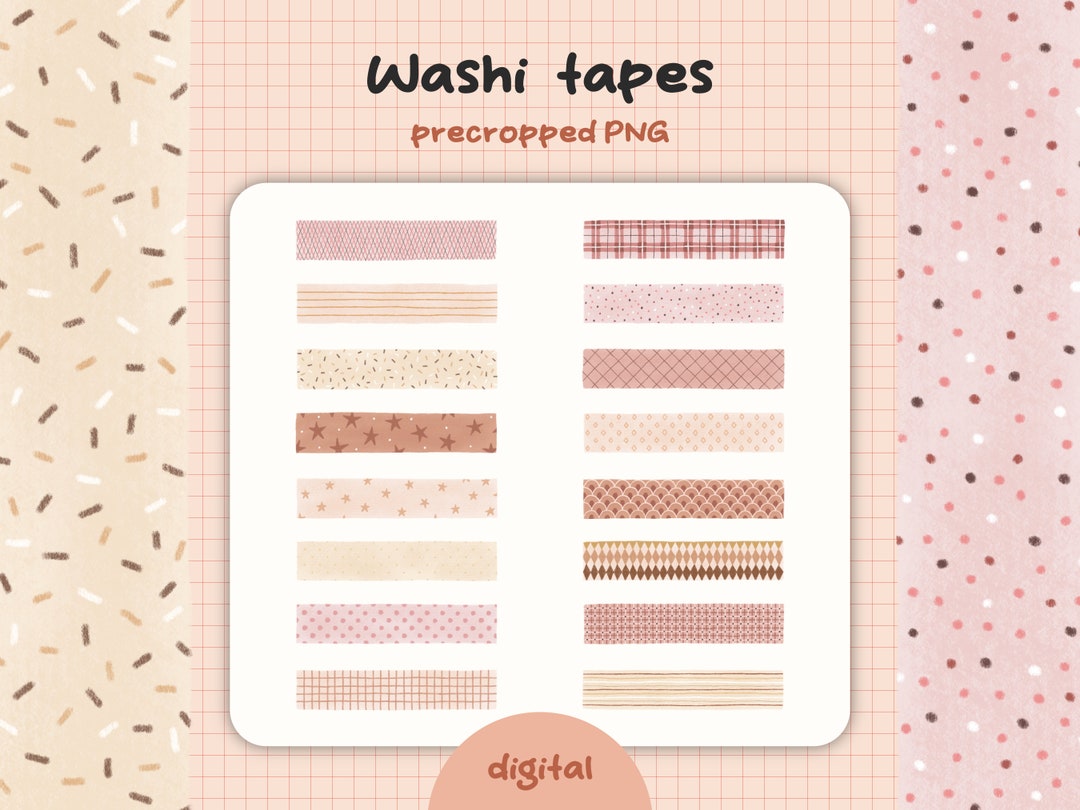 Digital Washi Tape Digital Stickers Cute Digital Washi Tape Goodnotes ...