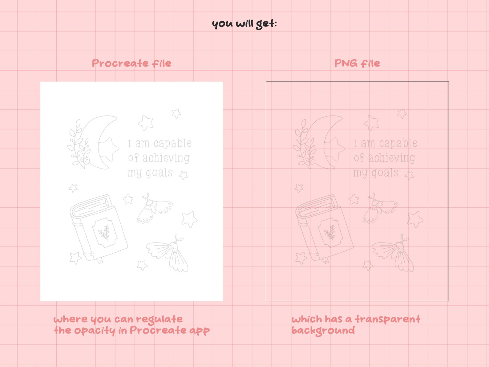 Doodles Tracing Procreate Workbook Mindful Coloring Pages Tracing ...