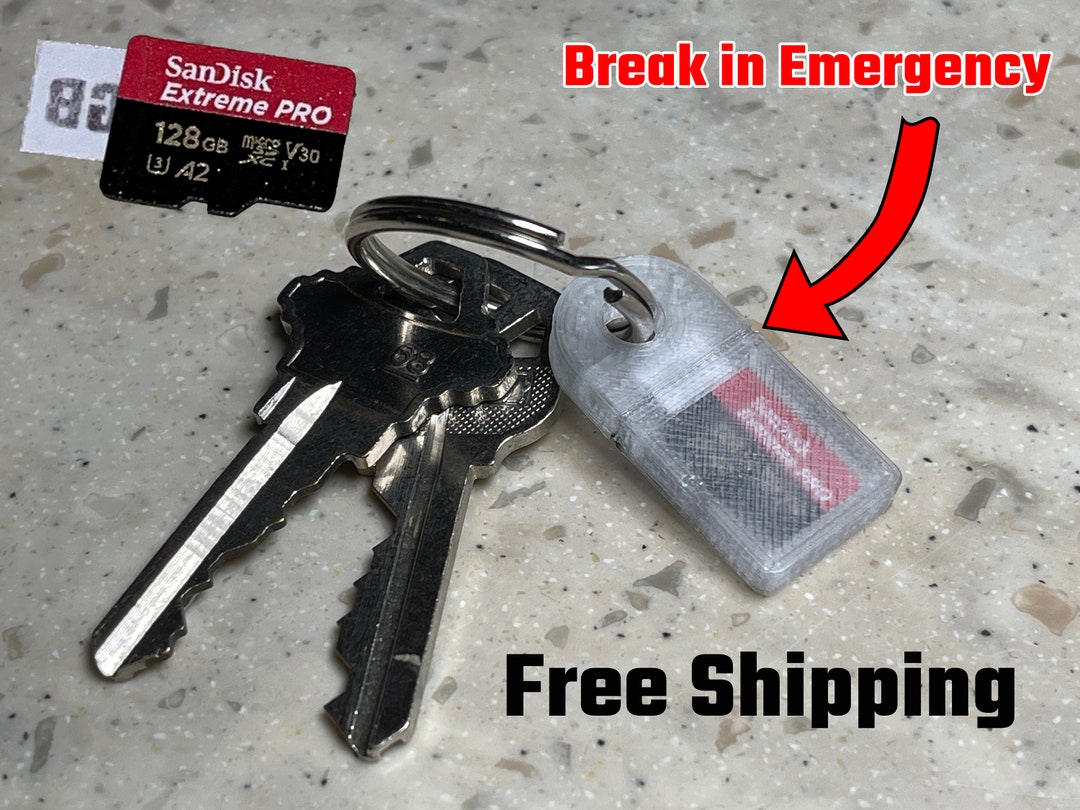 Snapnsave 128GB Emergency SD Card for Keychain - Etsy