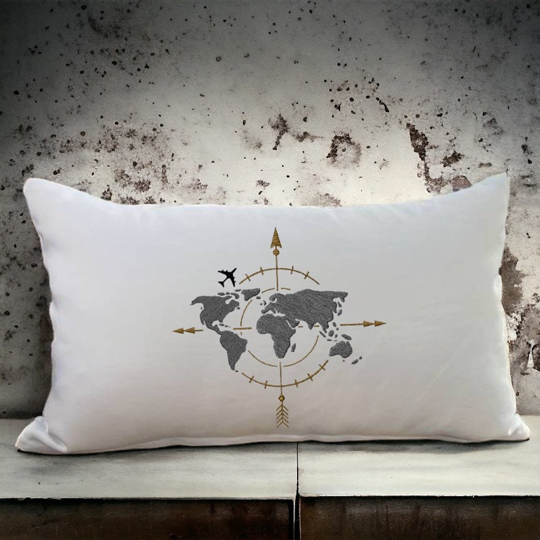 Embroidery File *WORLD MAP* - Etsy
