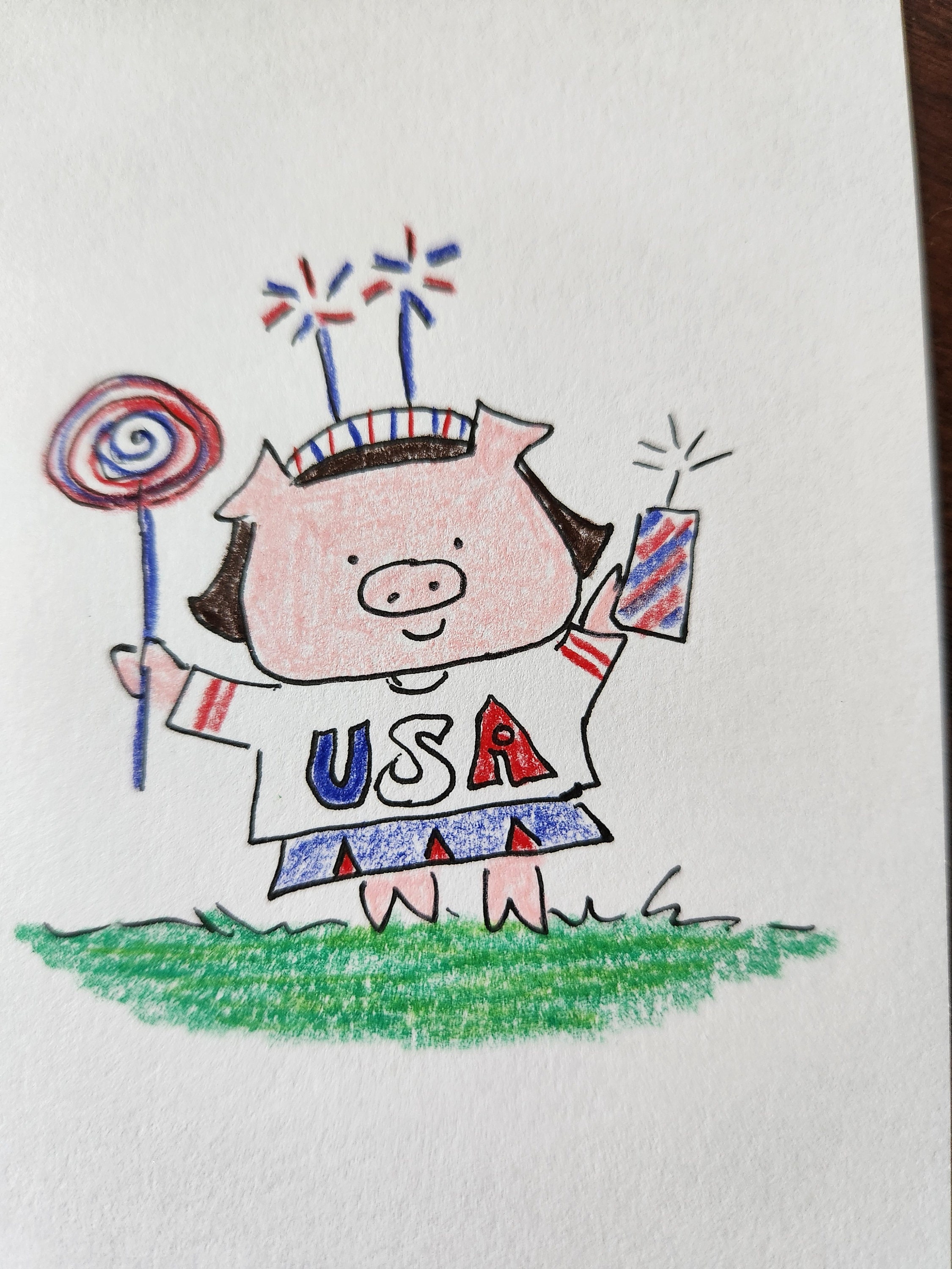 Pig Card - Etsy