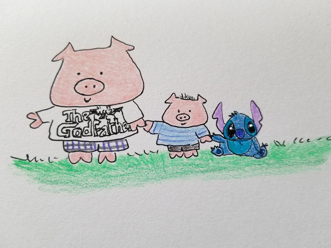 Pig Card - Etsy